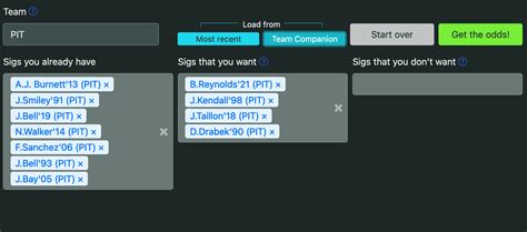 New And Improved Tss Odds Calculator R Mlb 9innings