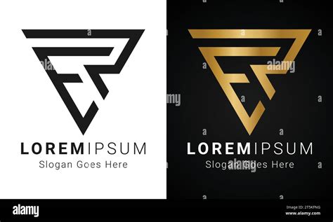 Luxury Initial Er Or Re Monogram Text Letter Logo Design Stock Vector