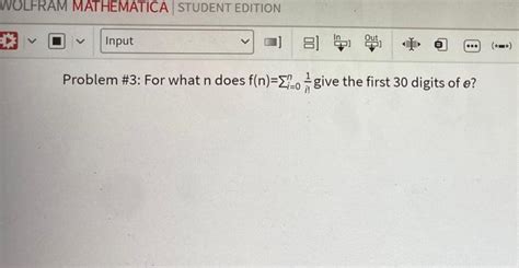 Solved Problem 3 For What N Does Fn∑i0nn1 Give The