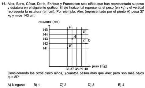 SOLVED 16 Alex Boris César Darío Enrique y Franco son seis niños que han representado su