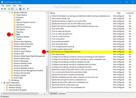 Enable Microsoft Defender Scan Mapped Network Drives In Windows 10