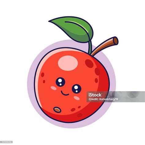 귀여운 귀여운 사과 캐릭터 벡터 손으로 그린 만화 아이콘 그림입니다 낙서 스타일의 애플 캐릭터 0명에 대한 스톡 벡터 아트 및 기타 이미지 Istock
