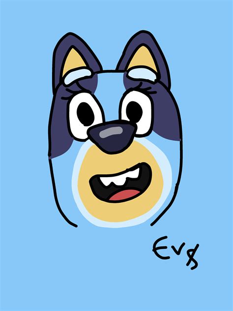 My Drawing Of Bluey Rbluey