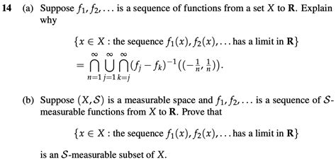 Solved 14 A Suppose F1 F2 Is A Sequence Of Functions