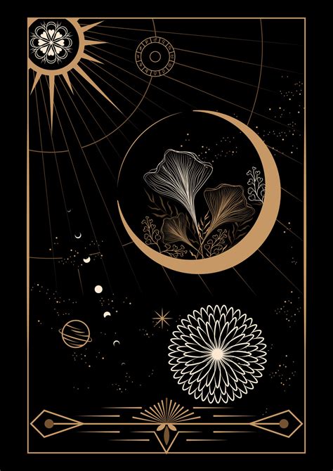 Magical Celestial Interstellar Frame Illustration 28214505 Vector Art At Vecteezy