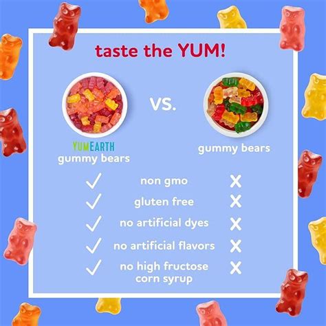 Yumearth Organic Gummy Bears Gluten Free And Non Gmo Fruity Snack Packs