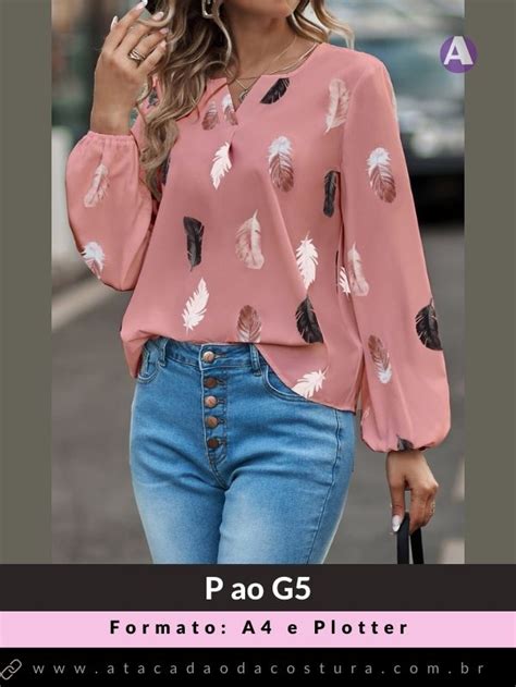 Molde Blusa Stella Atacadão Da Costura