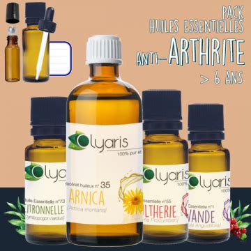 Arthrite Le Pack D Huiles Essentielles 100 Naturelles