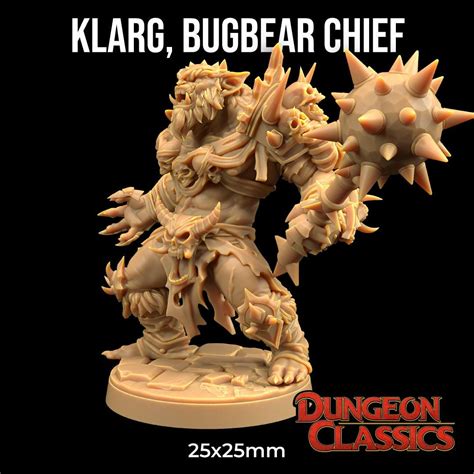 Klarg Bugbear Leader Dungeon Classics Monster The Dragon Trappers Lodge 32mm Scale Miniature