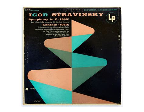 Igor Stravinsky - Symphony In C(1940) / Cantata(1952) (1954, Vinyl ...