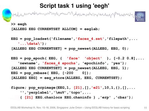ppt using eeglab history for basic scripting powerpoint presentation