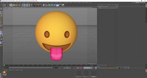 3d Face Stuck Out Tongue Emoji Turbosquid 1530395