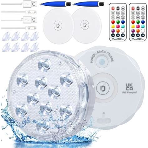 Lumière Piscine Lampe Piscine Rechargeable Entièrement Scellée