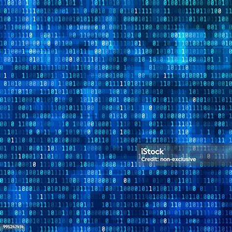 二進位電腦代碼數位資料檢視技術背景設計二進位資料流程向量插圖向量圖形及更多二進制碼圖片 二進制碼 互聯網 保安 Istock