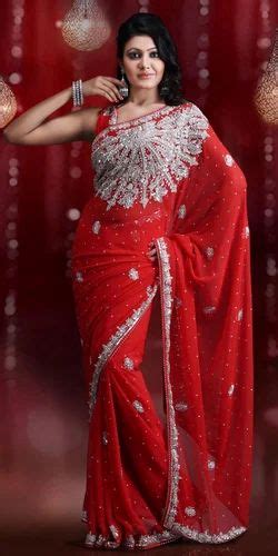 Red Wedding Saree In Shastri Nagar Jodhpur Shri Bharat Worldwide Private Limited ID