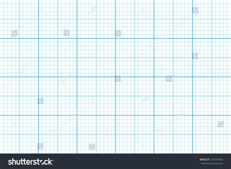 Graph Paper Seamless Pattern Architect Background Stock Vector