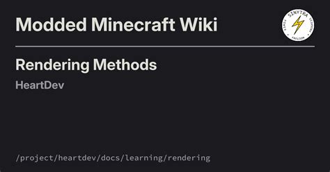 Rendering Methods Heartdev