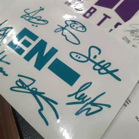 ENHYPEN Logo With Signatures Decal Vinyl Sticker WATERPROOF Lazada PH