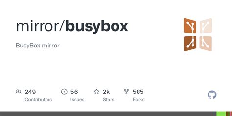 GitHub Mirror Busybox BusyBox Mirror