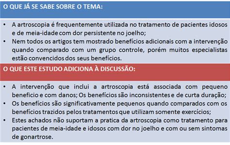 Fisioterapia Em Traumato Ortopedia Baseada Em Evidências Artroscopia E