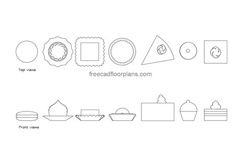 Pastries Free Cad Drawings