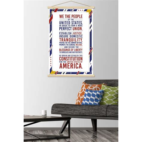 We The People Preamble Us Constitution Classroom Poster Preamble