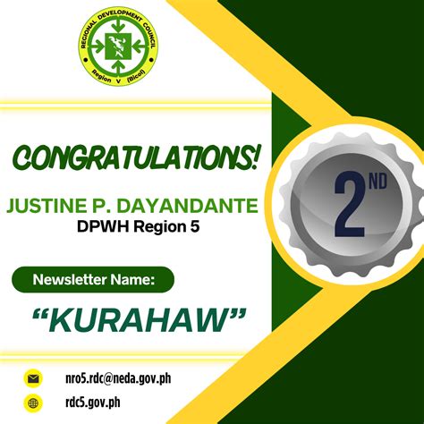 Regional Development Council 5 Rdc Is The Primary Institution That Coordinates And Sets The