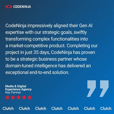 Codeninja Inc On Linkedin Codeninja Testimonial Clutch