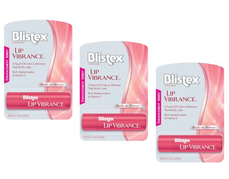 Blistex Lip Vibrance Lip Protectant 013 Oz Pack Of 3