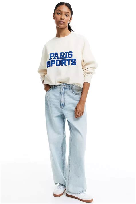 Jual Handm Oversized Motif Detail Sweatshirt Original 2024 Zalora