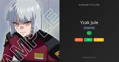 Yzak Jule Card Details Gundam Tcg Hub Gundam Tcg