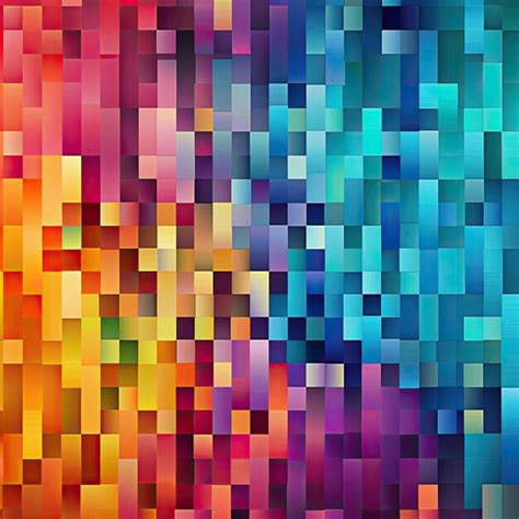 Premium Ai Image Pixelated Geometric Pattern