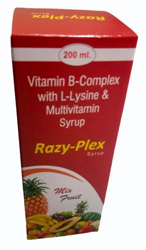 Mixed Fruit Vitamin B Complex L Lysine Multivitamin Syrup 200 Ml At Rs