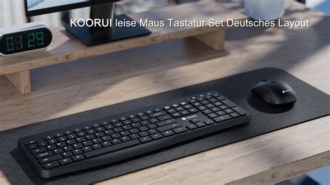 Koorui Wireless Keyboard And Mouse Combo 2 4g Full Size Silent Keyboard