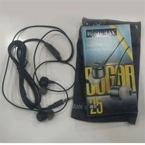 Black Nirmax Nm Er25 Wired Earphone Mobile Laptop And Tablet At Rs 49 Box In Ahmedabad
