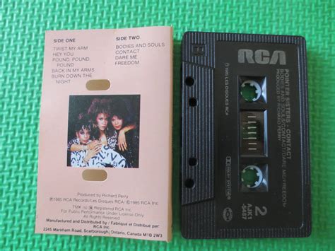 Pointer Sisters Contact Pointer Sisters Tape Disco Music Tape Cass