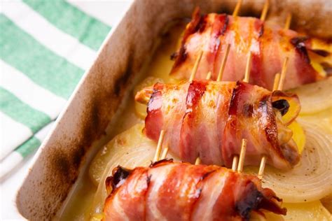 Pechugas De Pollo Con Bacon Y Queso Receta