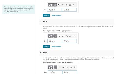 Solved When You Connect An Unknown Resistor Across The Chegg Com