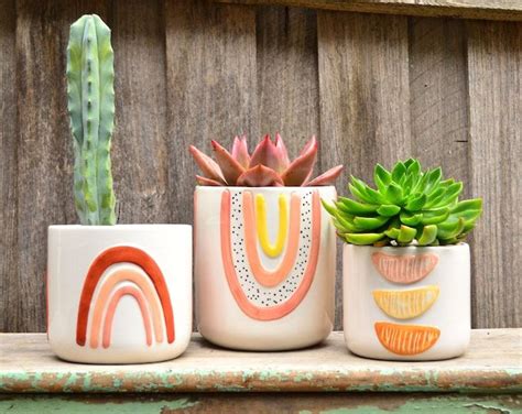 Este artículo no está disponible Etsy Macetas pintadas Macetas