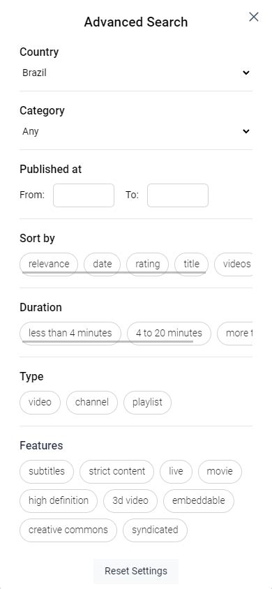 Youtube Advanced Search App Built With React And Tailwind CSS