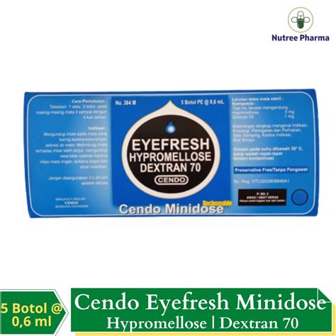 Jual Cendo Eyefresh Mini Dose 06 Ml Obat Tetes Mata Iritasi Ringan Isi 5 Botol Shopee