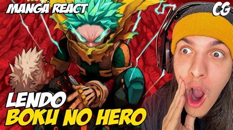 LENDO MANGÁ DE BOKU NO HERO CAP 363 ao 374 Volume 37 React My