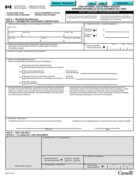 Form B2g Fill Out Sign Online And Download Fillable Pdf Canada Englishfrench Templateroller