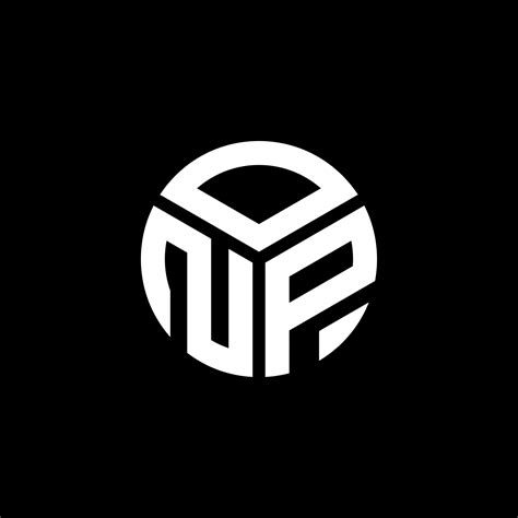 Onp Letter Logo Design On Black Background Onp Creative Initials