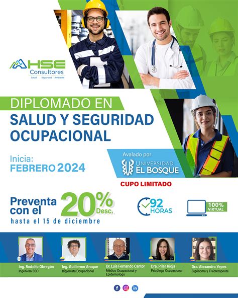 Diplomado En Salud Y Seguridad Ocupacional 2024 100 Virtual Aval