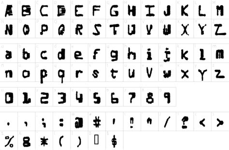Degraded Chip Creep Font 1001 Free Fonts