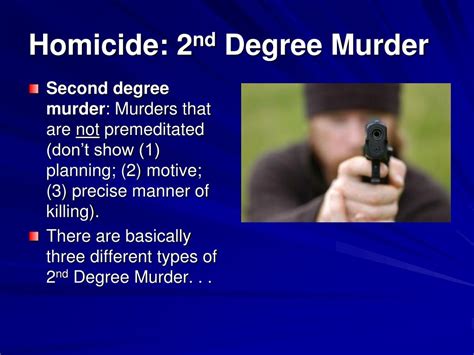 2nd Degree Murder