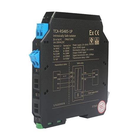 Hot Sale TCA RS485 Input RS485 Output Safety Barrier 1 In 1 Out Signal Isolation RS485 Signal