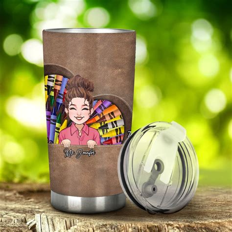 Teach Love Inspire Custom Personalized Teacher Thank You T Tumbler Designed By