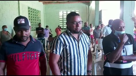 Vice Ministro Del MOPC Y Otras Autoridades Visitan La Comunidad De Jobo